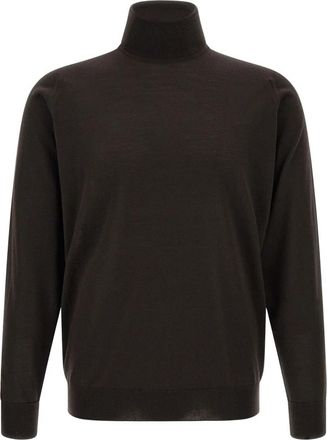 John Smedley Richards Rollkragenpullover - - Knitwear - Herren - Braun - XL