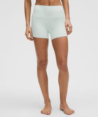 lululemon Align Shorts mit hohem Bund f&uuml;r Frauen - 10 cm - Gr&ouml;&szlig;e 12 in Mint Breeze