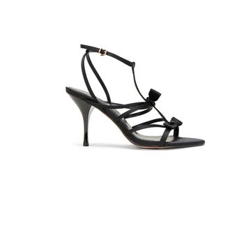 Oltre Sandalen mit dekorativen Schleifen - - Shoes - Damen - Schwarzk - 34 EU