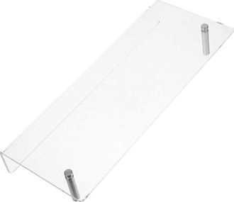 Cabilock Transparente Acryl Wandmontage B&uuml;cherregal Schwebendes Modernes Floating Book Display Rack f&uuml;r B&uuml;cher Magazine Fotos und Dekorationen Vielseitiger Boh