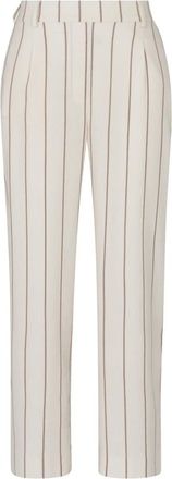 Bugatti Femme, Pantalons, Beige, Taille: 42 FR Pantalon de loisirs en lin ray&eacute;