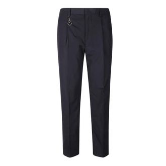 Prada Ma&szlig;geschneiderte Baumwoll-Popeline-Hose - - Trousers - Herren - Blau - S