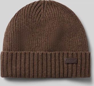 Barbour Beanie mit Logo-Patch