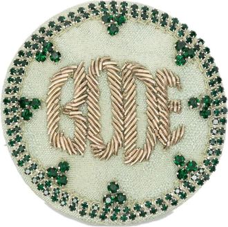 Bode Verzierte Willow Brosche - Gr&uuml;n