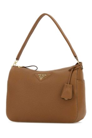 Prada Womens Camel Leather Medium Shoulder Bag Caramel 0 1 Borse A Mano