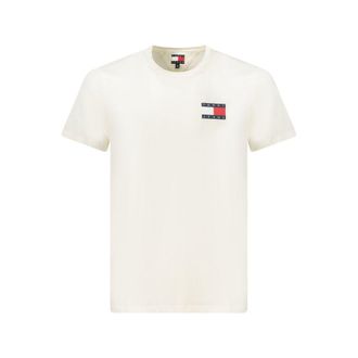 Tommy Hilfiger Wei&szlig;es Baumwoll-Herren-T-Shirt