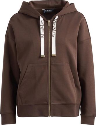 Max Mara Femme, Sweatshirts et sweats &agrave; capuche, Brun, Taille: 38 FR Smmjour SweaT-shirt
