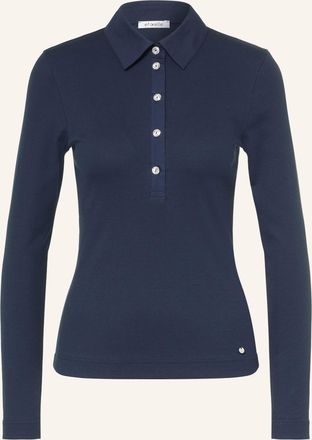 Efixelle Efixelle Jersey-Poloshirt Mit Schmucksteinen blau