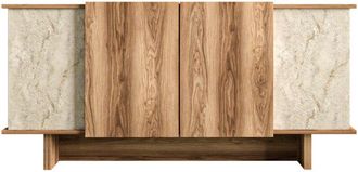Habitat et Jardin Buffet en bois Diana - 180 x 40 x 81 cm - Travertin