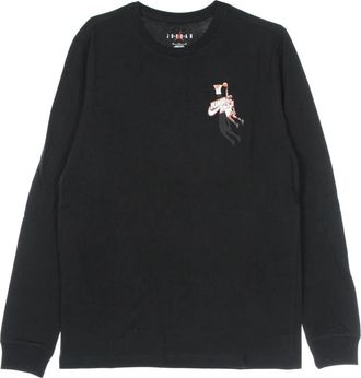 Nike Jordan Langarmshirt - - Sport - Herren - Schwarzk - XS