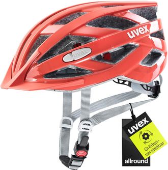 Uvex i-vo 3D - Leichter Allround-Helm für Damen und Herren - individuelle Größenanpassung - erweiterbar mit LED-Licht - Grapefruit - 52-57 cm