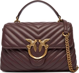 Pinko Handtasche PINKO Love Lady Puff Mini Cl Al 25-26 PLTT 100044 A0GK Dunkelrot