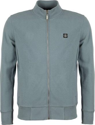 Roadsign Sweatjacke Hobarts (1, 1-tlg., 1) mit Rippbündchen und Logo-Aufnäher für einen sportlich-lässigen Look