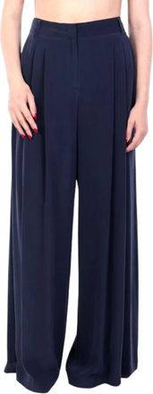 Marella Femme, Pantalons, Bleu, Taille: 42 FR Wide Pantalons