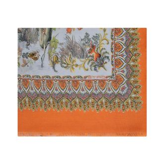 Etro Femme, Accessoires, Multicolore, Taille: ONE Size Fringed Paisley Scarf