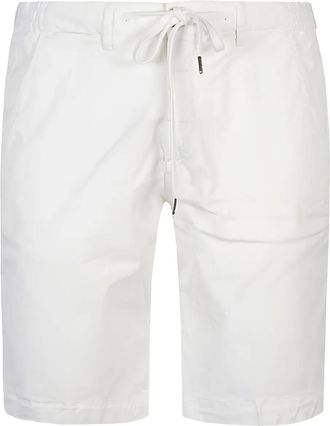 BRIGLIA 1949 short en coton à lien de resserrage - Blanc