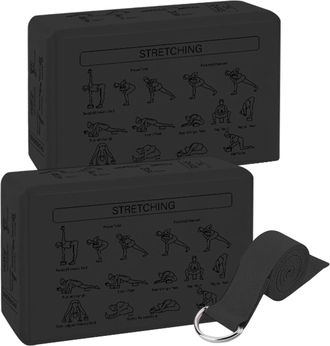 Generic Yoga-Keilblöcke - rutschfester Schaumstoff-Balance-Stein, 2er-Pack leichte Yoga-Ausrüstung | Weicher Dehnstützblock für Frauen, Anfänger, Meditation, 