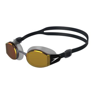 Speedo Mariner Pro Schwimmbrille Spiegel f&uuml;r Herren (Schwarz/Orange)