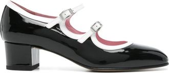 Carel Hohe Schuhe - Block Heel Shoes With Glossy Finish - Gr. 39 (EU) - in Schwarz - f&uuml;r Damen