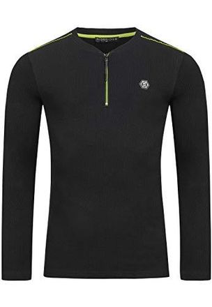 Red Bridge Pull pour Hommes Sweat-Shirt à Manches Longues Slim Fit Neon Noir M