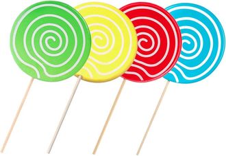 Cabilock 4stücke Simulierte Lutscher-Modelle Party-Dekoration Lutscher-Ornament Simulation Lutscher-Dekorationen