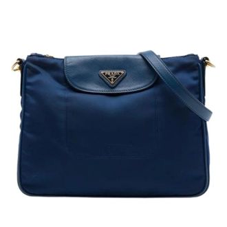Prada Pre-owned Sac bandouli&egrave;re vintage - Femme - Pre-owned - Bleu - Taille: ONE Size