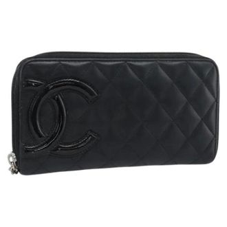 Chanel Pre-owned Cuir petite-maroquinerie - Femme - Pre-owned - Noir - Taille: ONE Size
