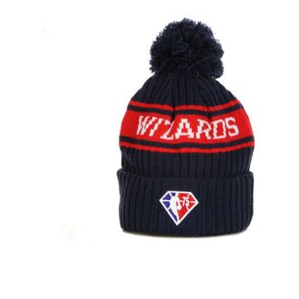 New Era NBA Draft Pom Pom Hat Wizards - - Accessories - Herren - Schwarzk - ONE SIZE