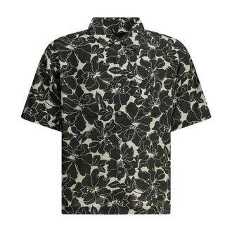 St&uuml;ssy Floral Hawaiian Shirt - - Shirts - Herren - Schwarzk - M