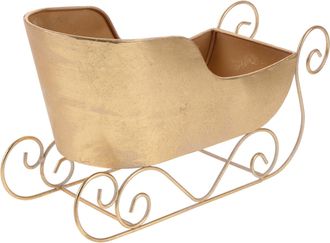 Cabilock Kleiner Weihnachts Schlitten Deko aus Eisen Tischdekoration f&uuml;r Schreibtisch Festtage Vielseitiger Weihnachtsschmuck f&uuml;r Party und Feier