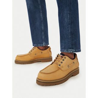Tommy Jeans Halbschuhe Tommy Jeans Archive 01 Boat Shoe EM0EM01703 Gelb