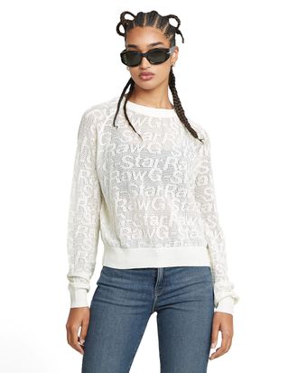 G-Star RAW Pointelle lt wt knit wmn