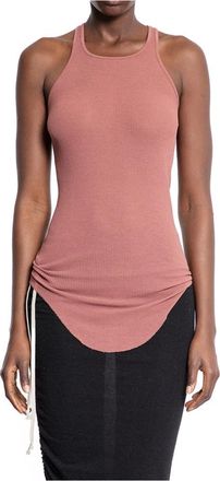 Rick Owens Femme, Tops, Rose, Taille: 34 FR D&eacute;bardeur Basic Rib