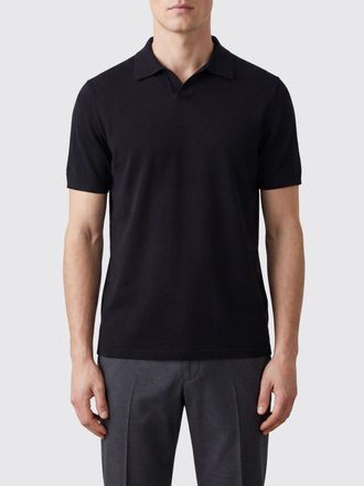 KANGRA Polo &agrave; manches courtes en tricot de soie et cachemire