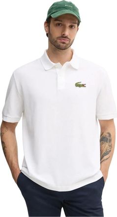 Lacoste Homme, Tops, Blanc, Taille: 2XS Polo L.12.12 Piqu&eacute; Badge Coupe Ample