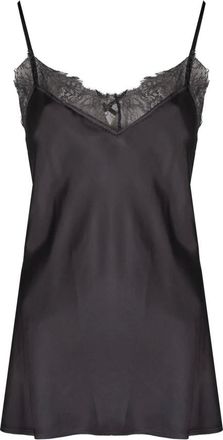 Patrizia Pepe Femme, Tops, Gris, Taille: 42 FR Haut en Dentelle avec Bretelles Réglables