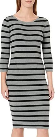 NIZZIN Monique Robe, Gris (Grey/Black B25), Small