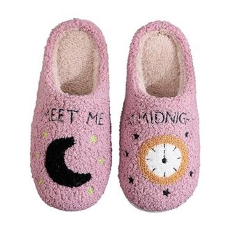 Generic Pantoufles pour homme et femme - En mousse &agrave; m&eacute;moire de forme - Doubl&eacute;es en peluche - Doubl&eacute;es - En coton - L&eacute;g&egrave;res et chaudes, lilas, 43 EU