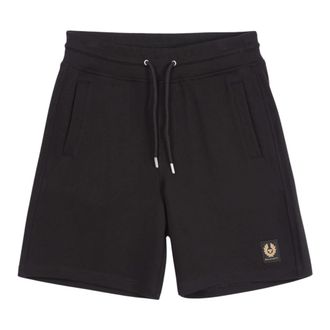 Belstaff Schwarze Sweatshorts mit Kordelzug - - Shorts - Herren - Schwarzk - S