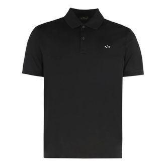 Paul & Shark Homme, Tops, Noir, Taille: XL Polo en piqué de coton
