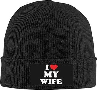 Generic Jaime Le Coeur De Ma Femme Homme Femme Bonnet De Pêcheur Doux Bonnets Tricoté Épais Bonnet De Trawler pour Le Quotidien Randonnée Course À Pied