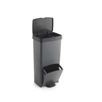 SP Berner M&uuml;ll- oder Recyclingbeh&auml;lter 70L, VERTIKAL, 2 F&auml;cher, Abfallbeh&auml;lter, 76 cm, einfache Handhabung