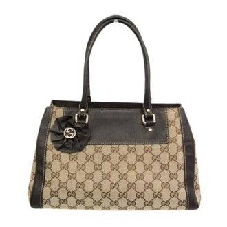 Gucci Sac &agrave; main en toile Pre-owned - Femme - Pre-owned - Beige - Taille: ONE Size
