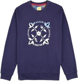 Oxbow Sweat col Rond Graphique 4Flo Solar Hiver 2024 sans Capuche, Col Rond, Motif sur lavant