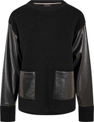 HUGO BOSS Fanalian Sweatshirt f&uuml;r Damen, Kunststoff (Schwarz)
