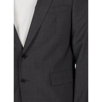 Au Printemps Paris Blazer uni en laine m&eacute;lang&eacute;