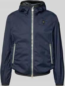 Blauer Jacke mit Label-Patches Modell Dodge