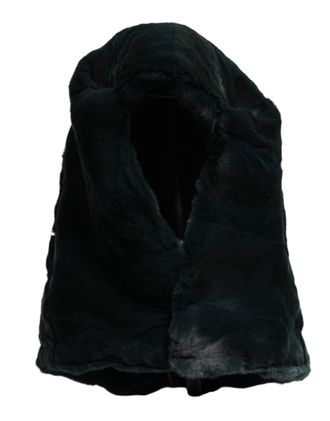 Dolce & Gabbana Womens Weasel Fur Beanie Black