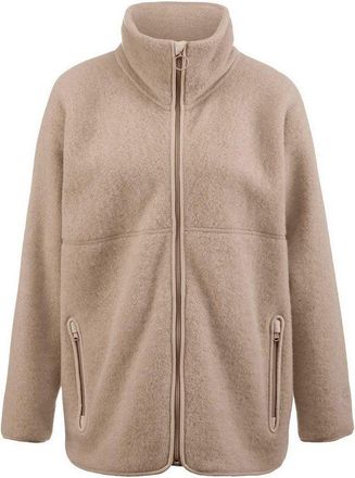 Hessnatur Fleecejacke Oversized aus reiner Bio-Merinowolle (1-St)
