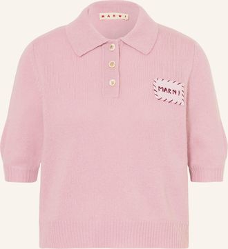 Marni Marni Strick-Poloshirt Aus Cashmere lila